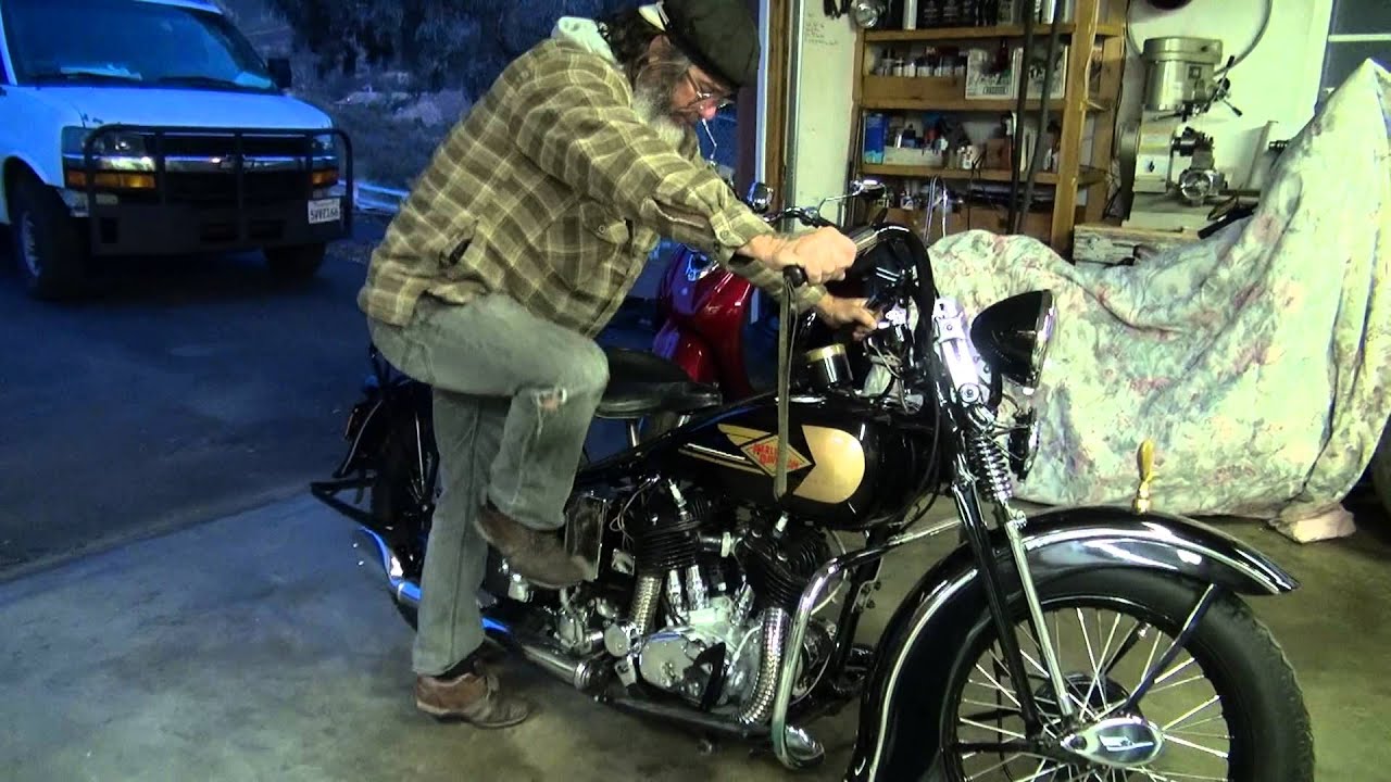 Hunting Harley's, 1935 VLD restored and running perfect - YouTube