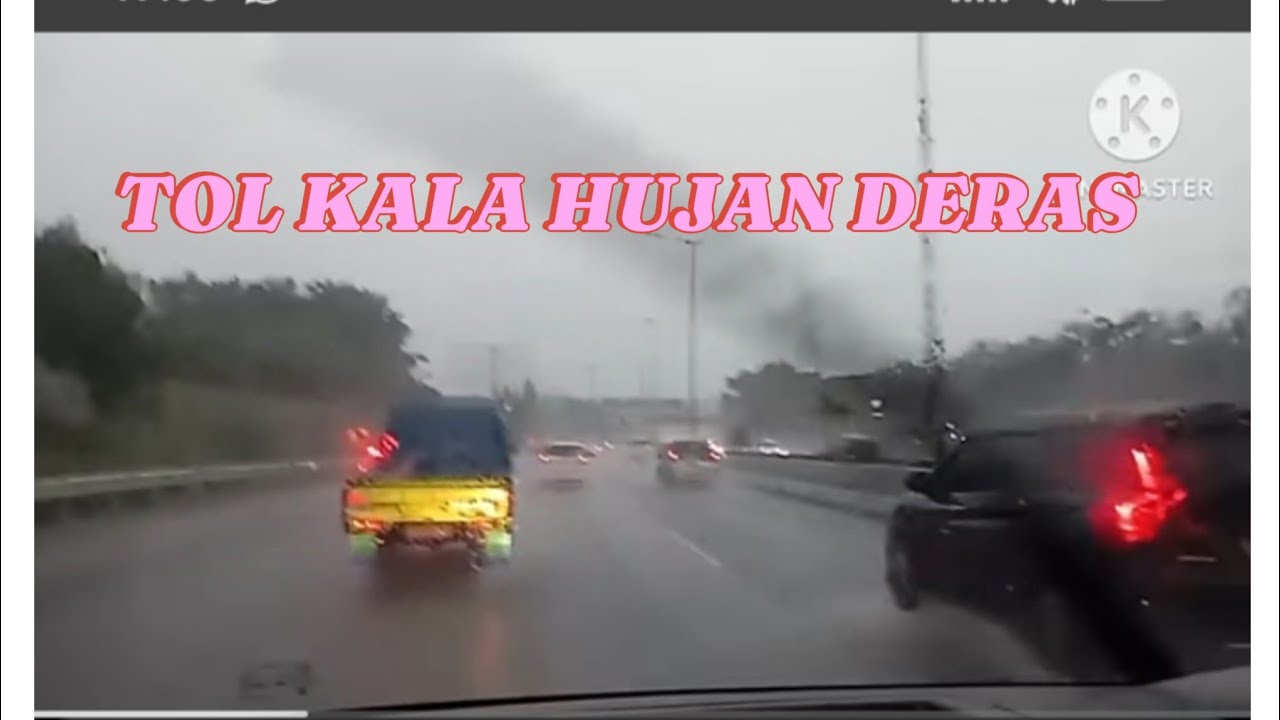 vlog JALAN TOL KALA HUJAN DERAS #vlog #jalantol #hujan - YouTube