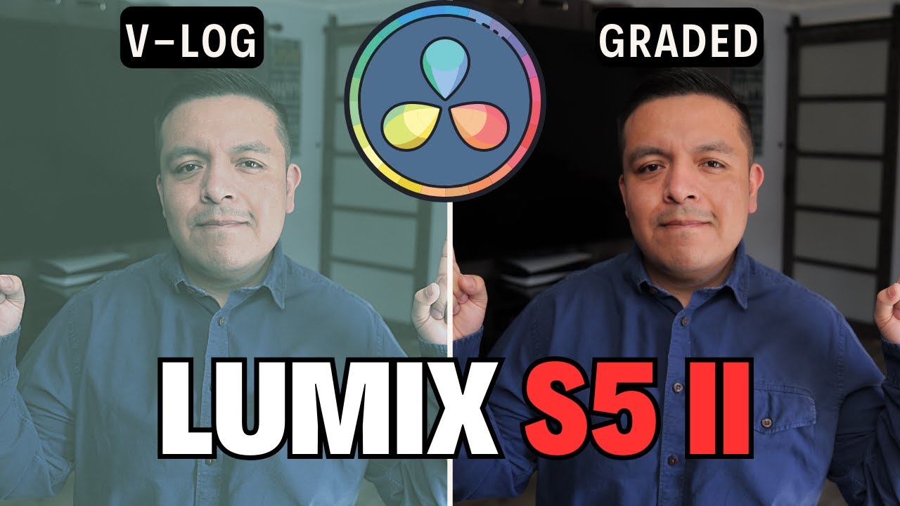 Beautiful easiest color grade for V-Log Panasonic Lumix S5 II - YouTube