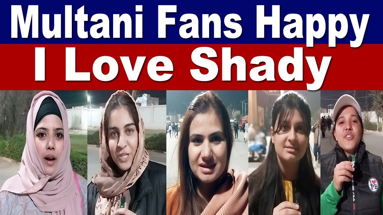 Multani girl loves Shadab Khan | Multani fans happy faces after beat ...