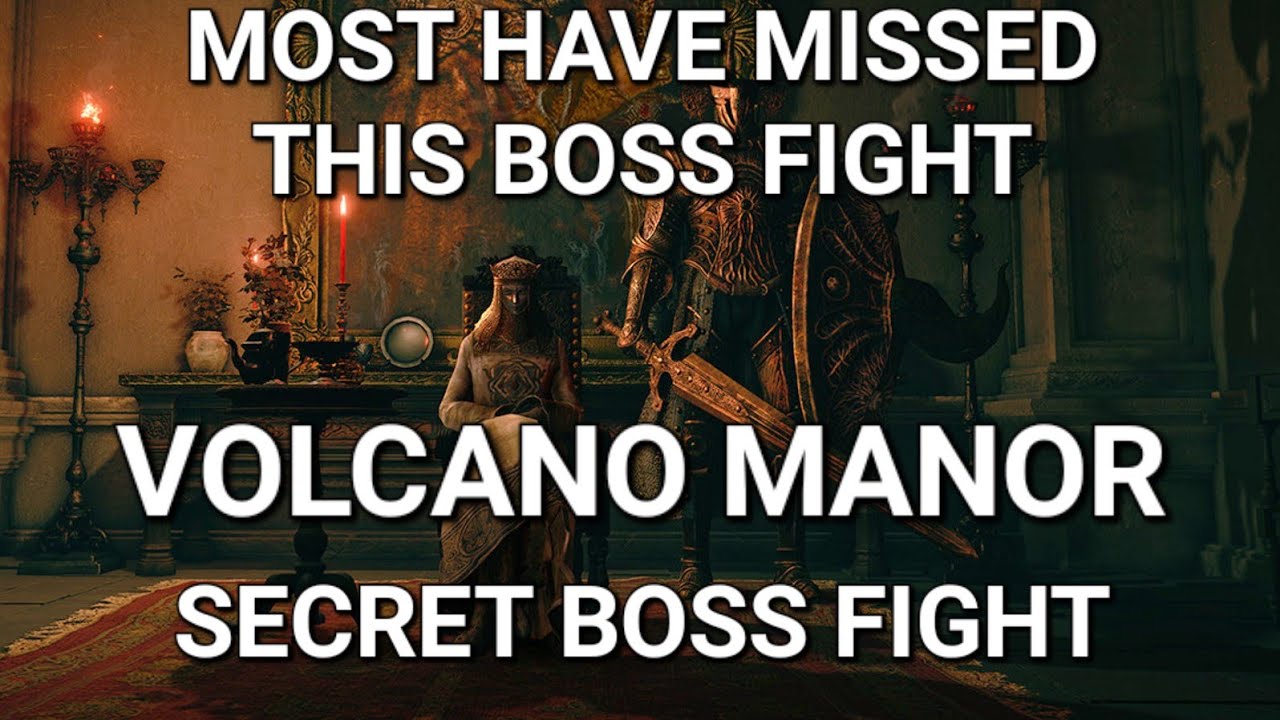Secret boss fight Volcano Manor - Most people missed it - Elden Ring ...