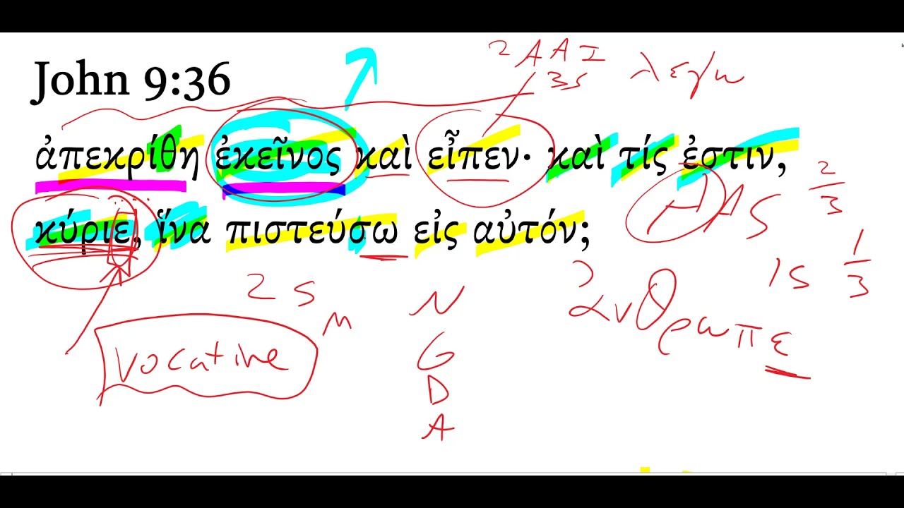 John 9:36 - YouTube
