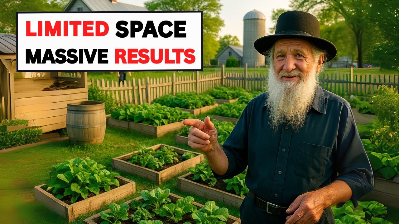 How Amish Grow Food Anywhere FOR EVERY SEASON in Small Spaces - YouTube