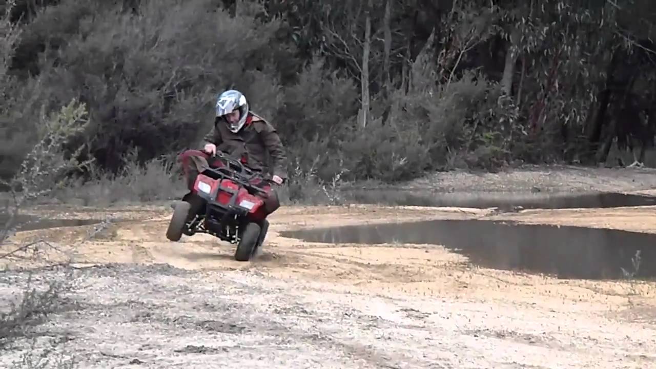 110cc mini quad drifting modewarre - YouTube