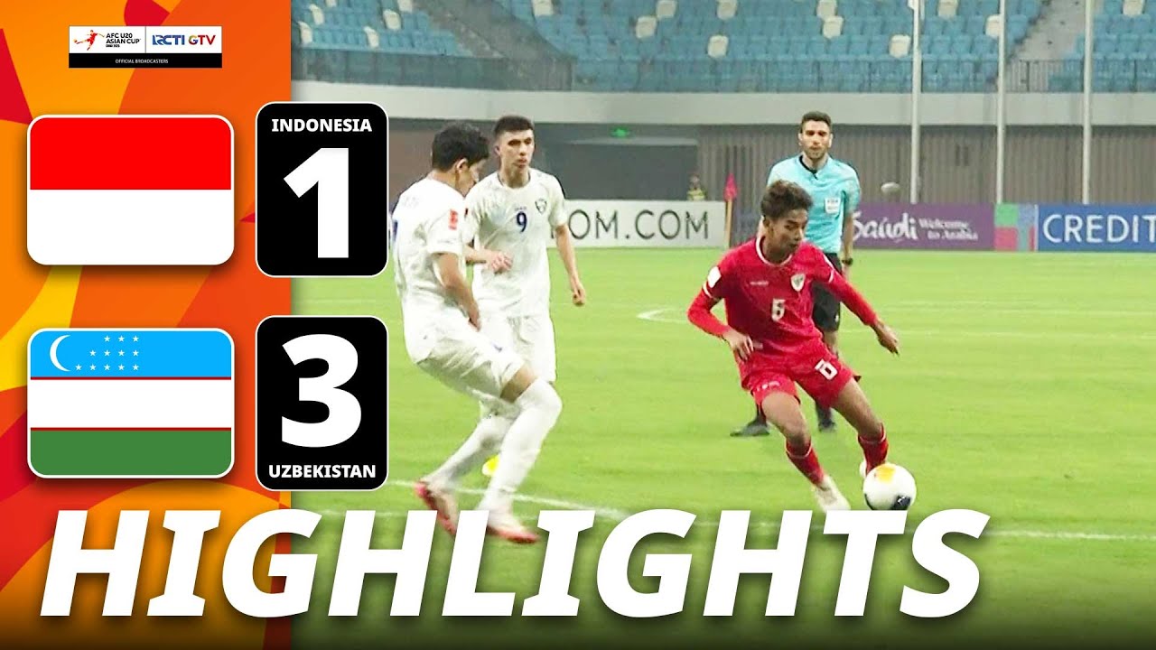 FULL HIGHLIGHT! INDONESIA (1) VS (3) UZBEKISTAN | AFC U20 ASIAN CUP ...