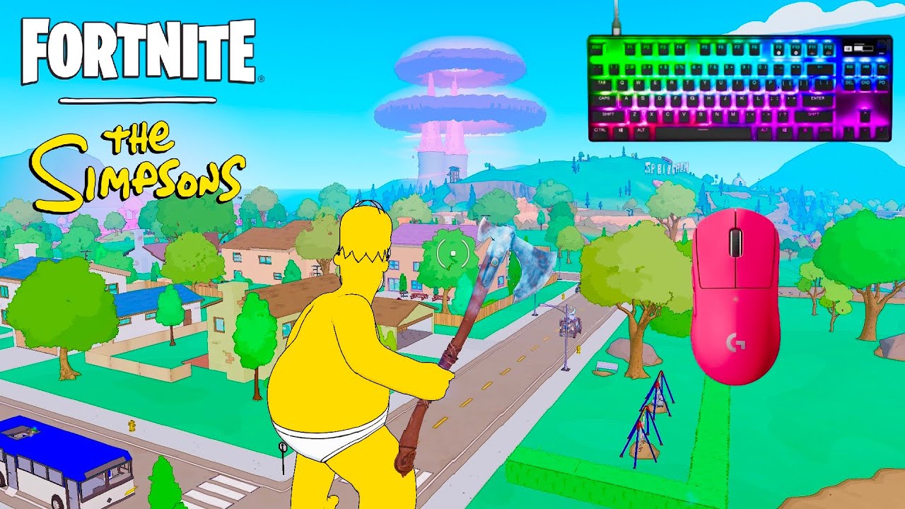 *NEW* SIMPSONS BATTLE ROYALE 🏆SteelSeries Apex Pro TKL ASMR😴Satisfying ...
