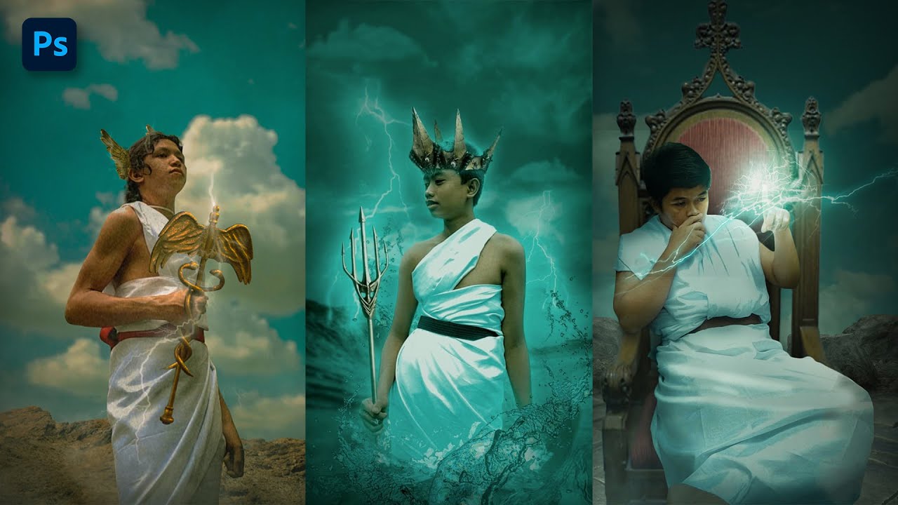 Greek Gods - Photoshop Manipulation Timelapse - YouTube