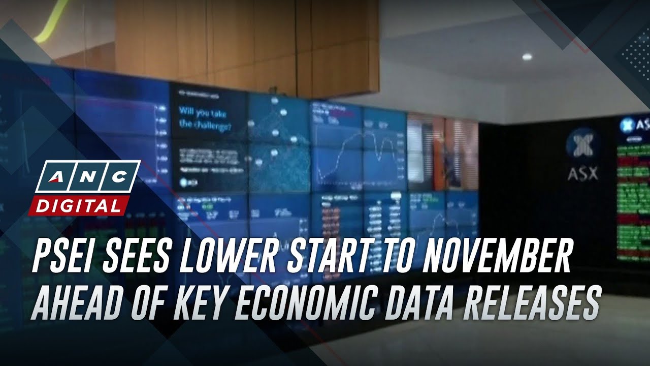 PSEI sees lower start to November ahead of key economic data releases ...