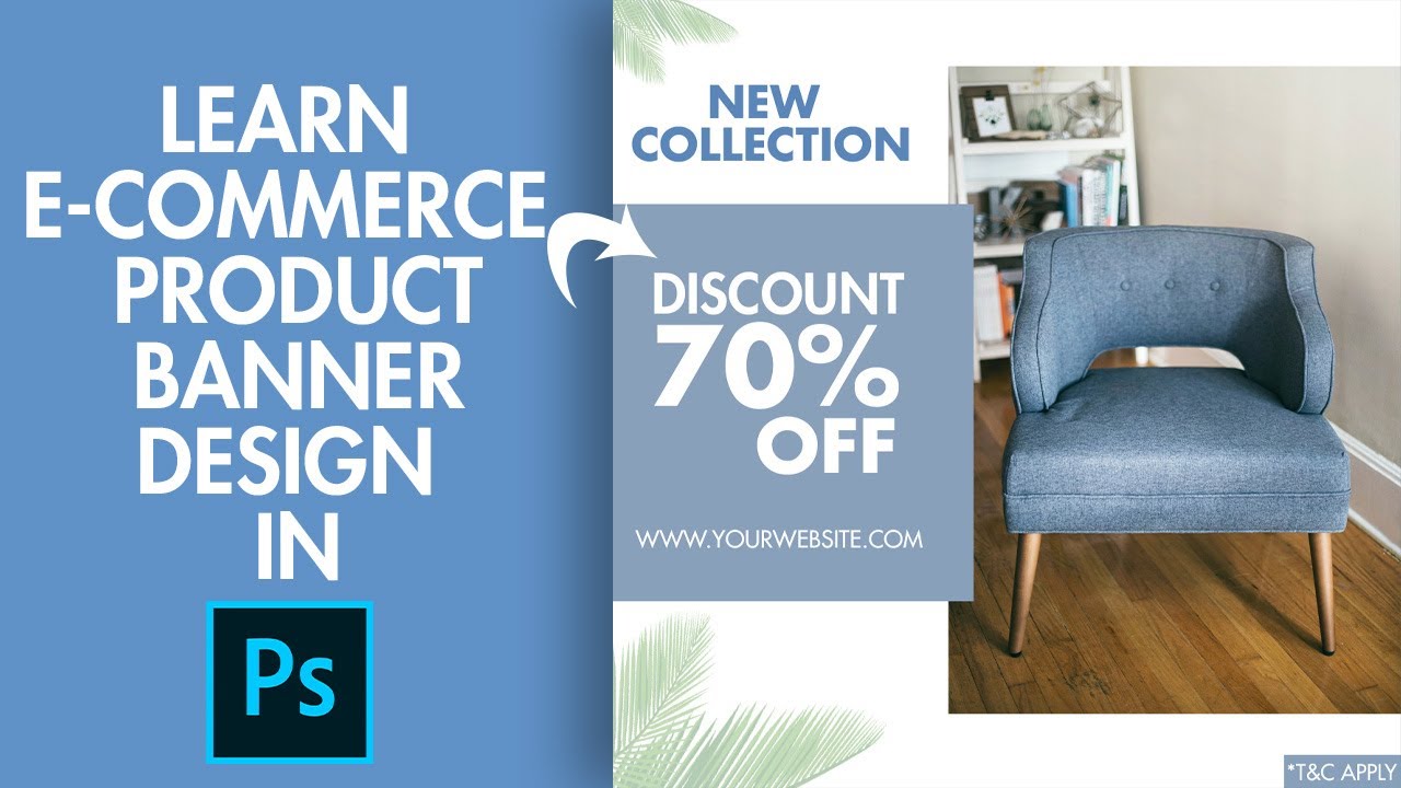 PRODUCT BANNER DESIGN | E-COMMERCE POSTER DESIGN - YouTube