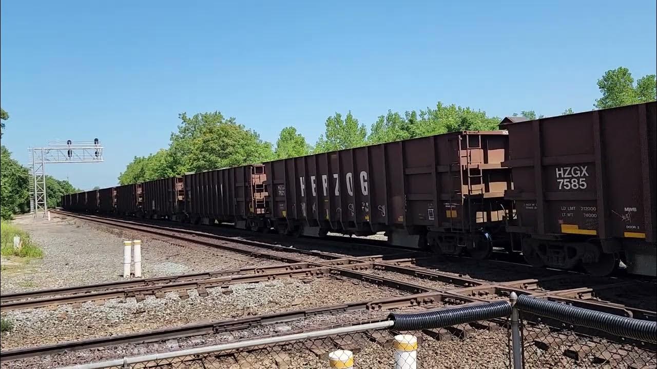 Unknown NS Eastbound Ballast Train NS 9942 NS 4011 NS 4187 Marion, Ohio August 20, 2023 - YouTube