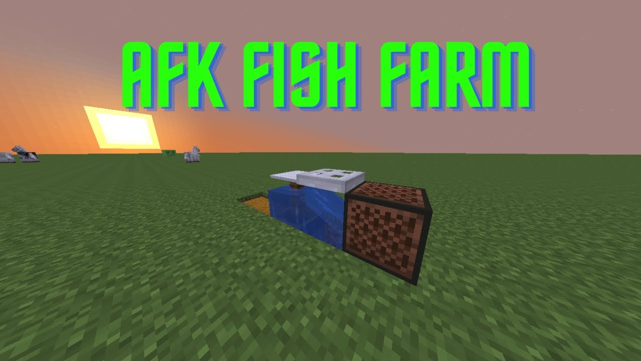 Minecraft AFK Fishing Farm Tutorial - YouTube