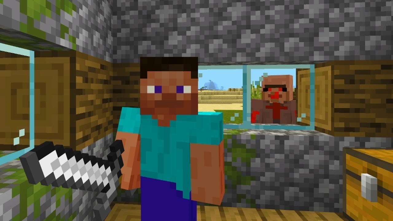 One final look for the Creepy villager in Minecraft.. (Live) - YouTube