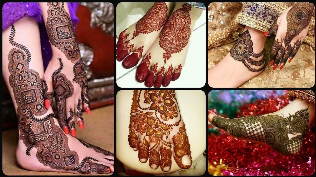 Top Beautiful And Stylish Feet Mehndi Designs // Designer Mehndi Style ...