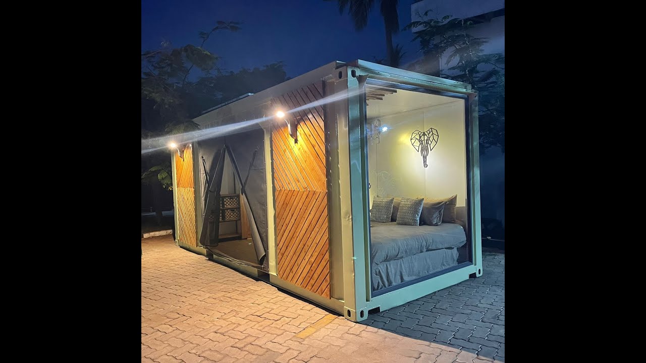Off-Grid 20 foot Shipping Container Home | Safari Camper | CONTECH ...