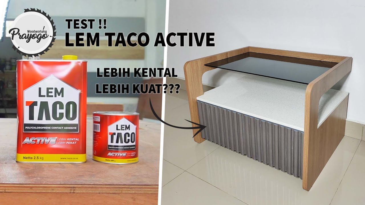BUAT MEJA FUTURISTIK DENGAN LEM TACO ACTIVE - YouTube