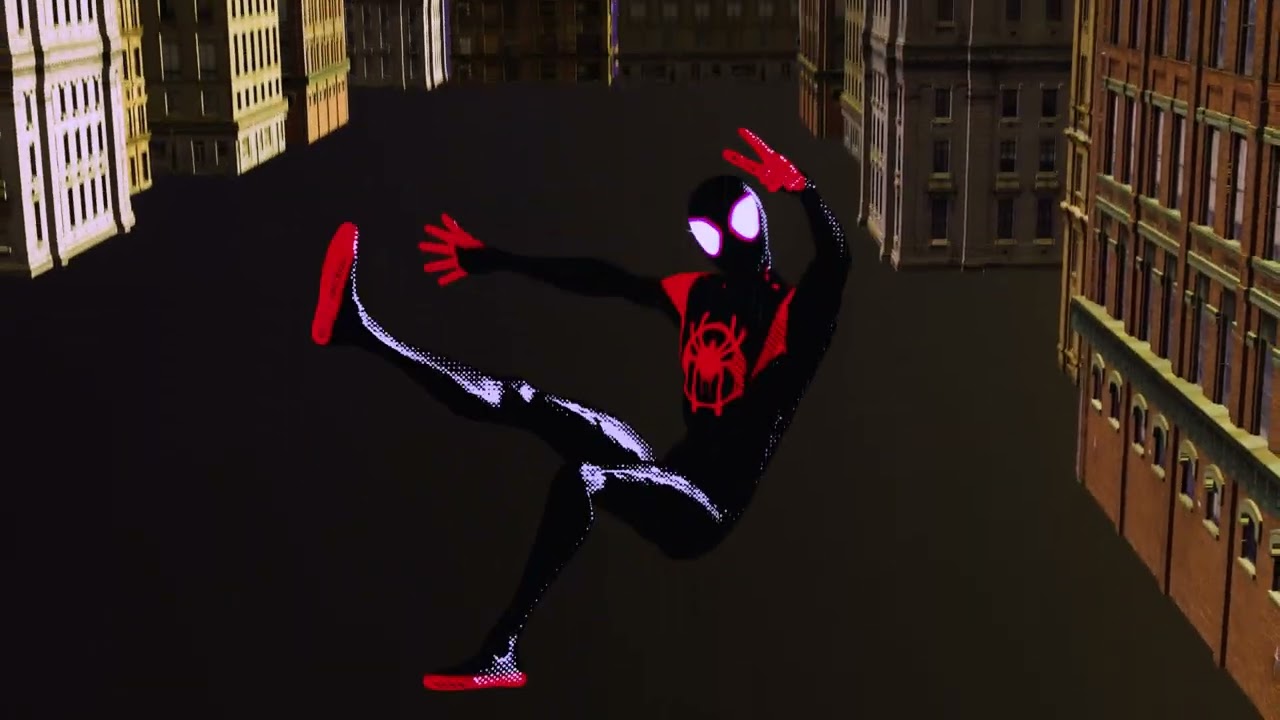 Miles Morales Swing Animation Blender (Test Render) - YouTube