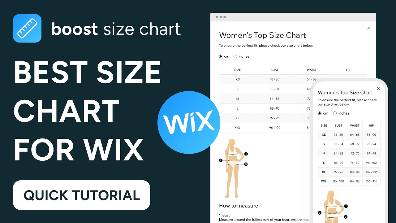 Wix Size Chart – Best App for Size Chart & Size Guide - YouTube