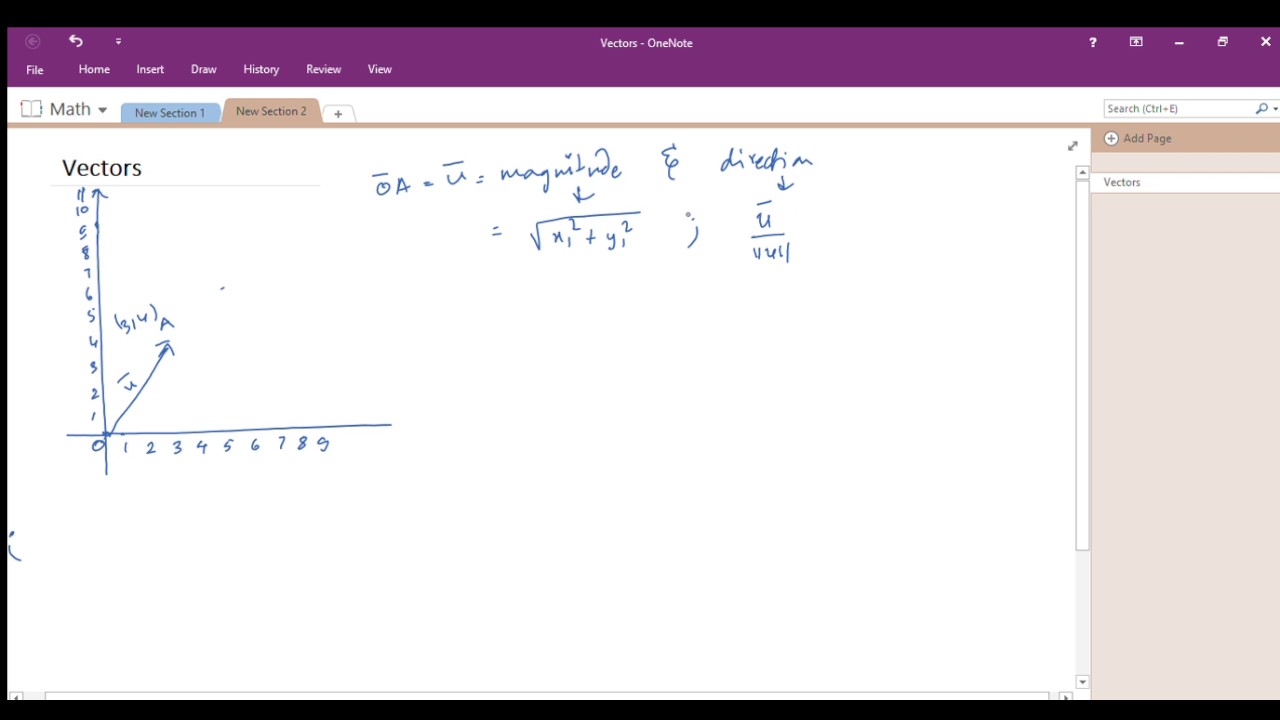 Math behind ML - 1 - Vectors - Basic Operations (+,-) - YouTube