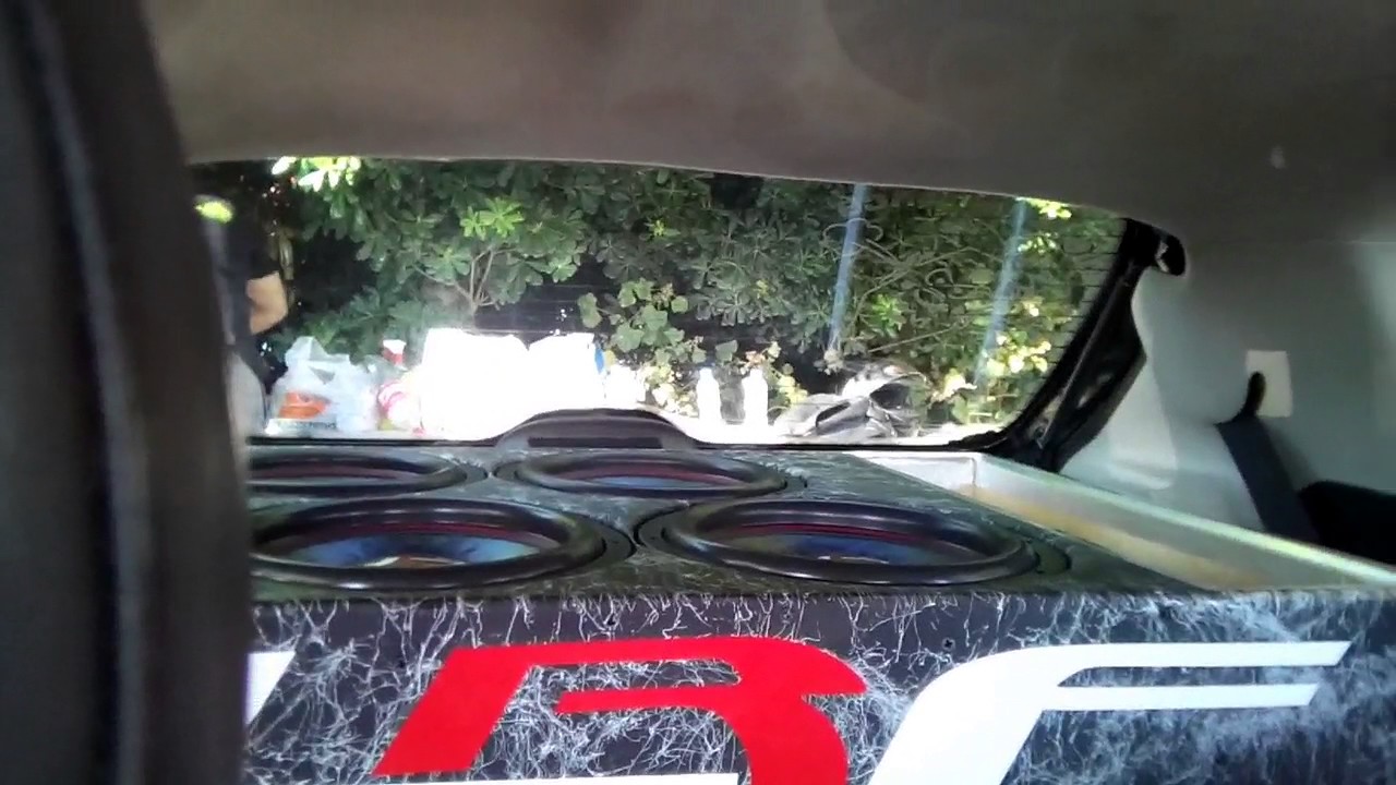 4 TRF audio subwoofers - YouTube