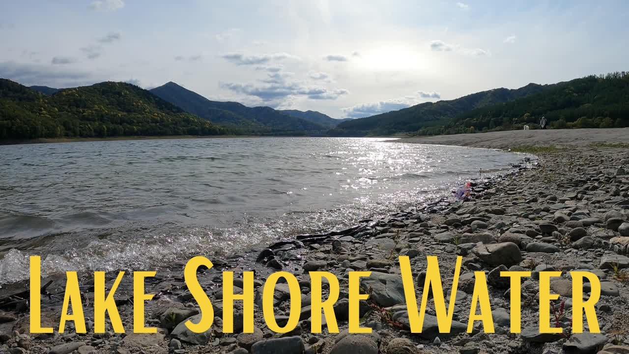 Lakeshore water lapping sounds - YouTube