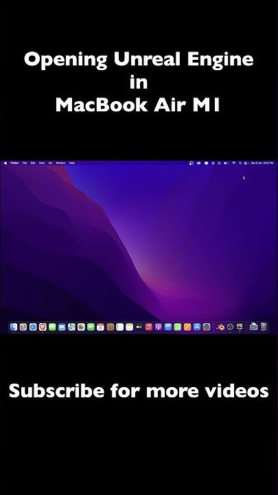 Opening Unreal Engine in my new MacBook Air M1 | #unrealengine | #shorts | #macbook - YouTube