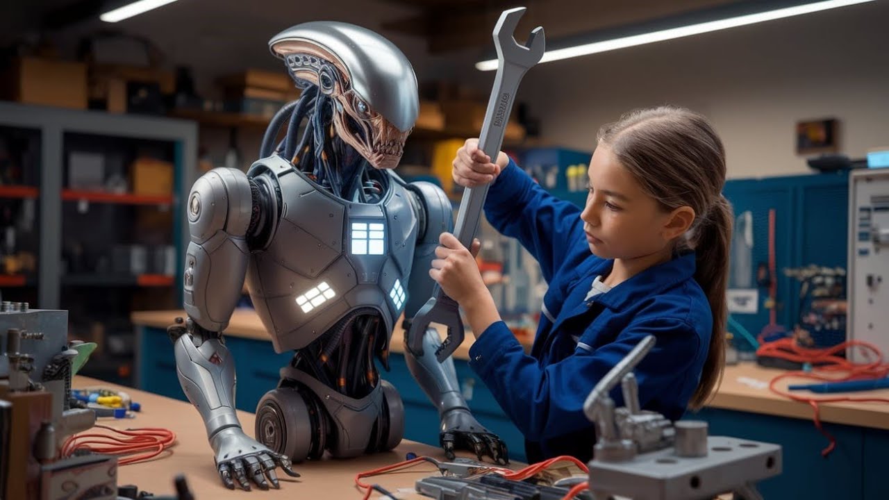 The Mechanical Human Girl Assembled a Robot She Just Didn't Imagine He ...