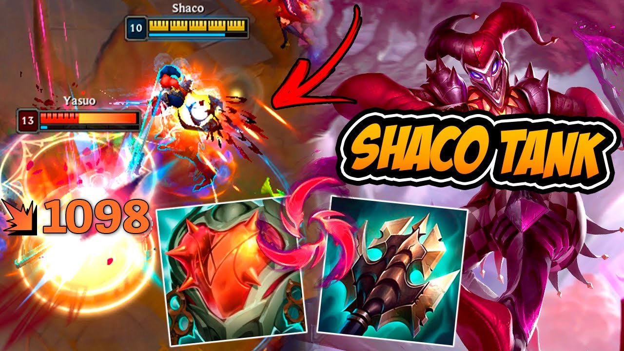 SHACO TANK COM 4 MIL DE VIDA É INJUSTO DEMAIS! BUILD DE MUITO DANO E ...