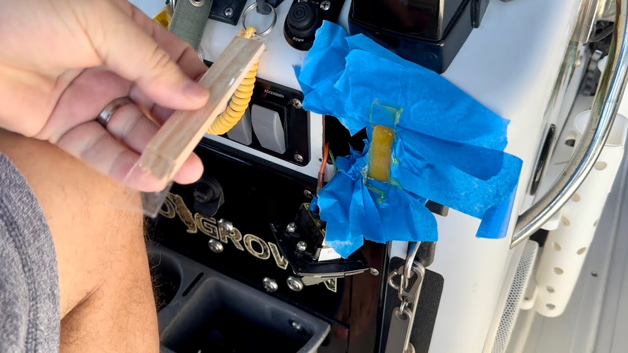 Boat Dash Repair - YouTube