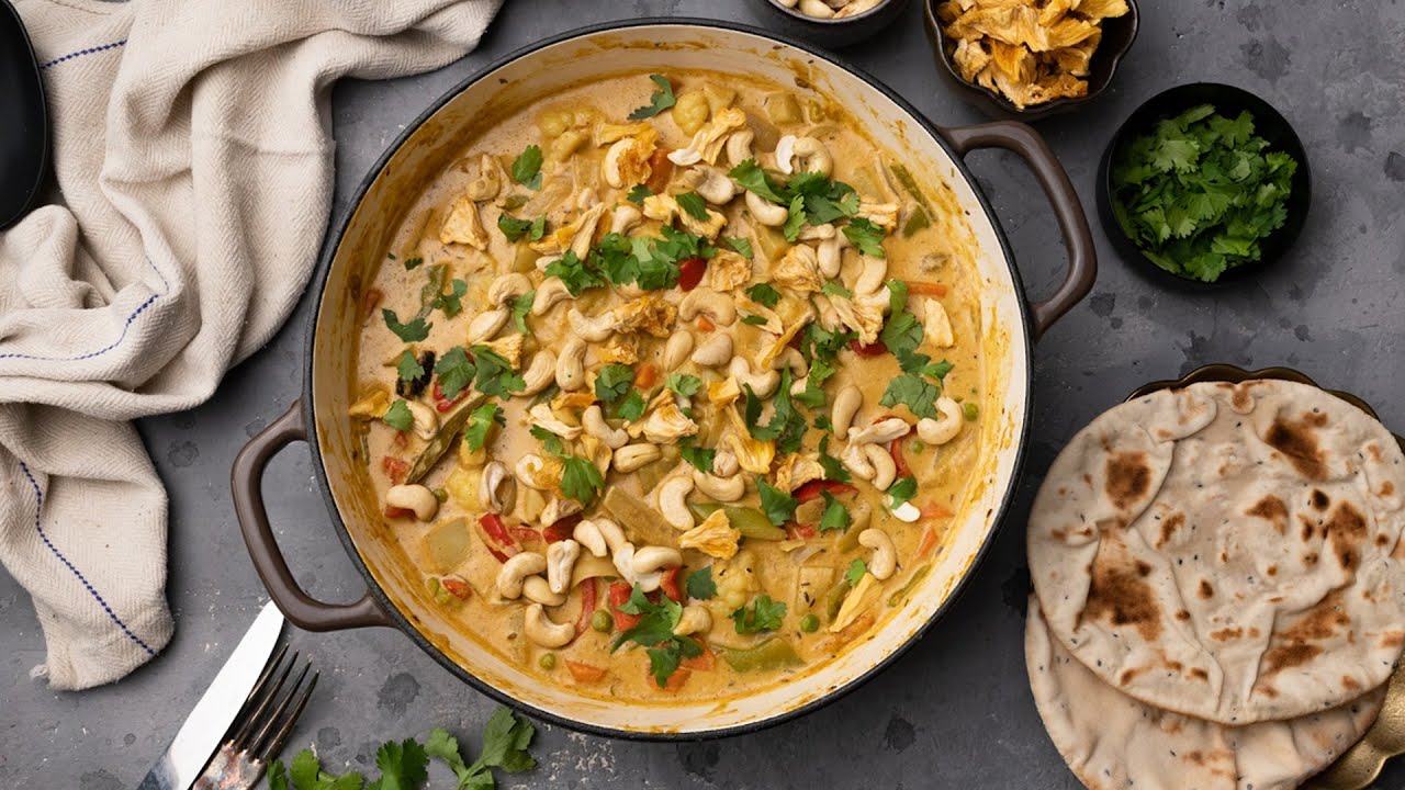 Veggie-Packed Navratan Korma Recipe - YouTube