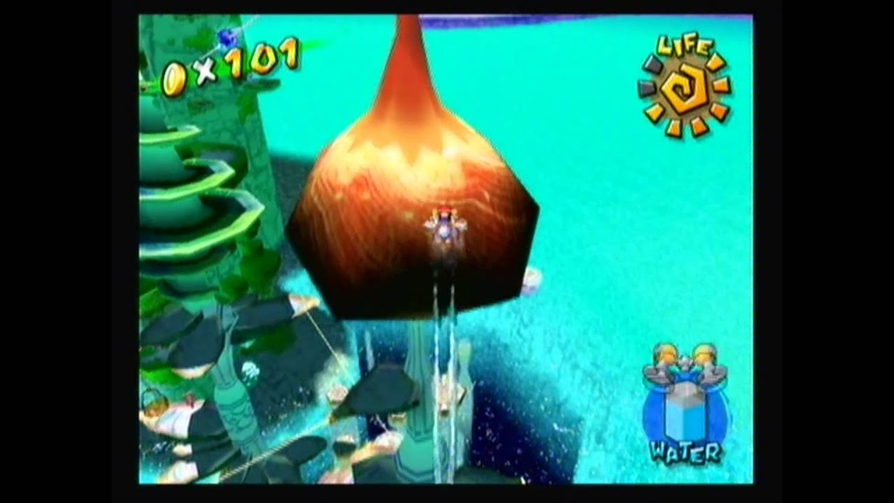 Super Mario Sunshine - Noki Bay 100 Coins Shine Get! Strategy - YouTube