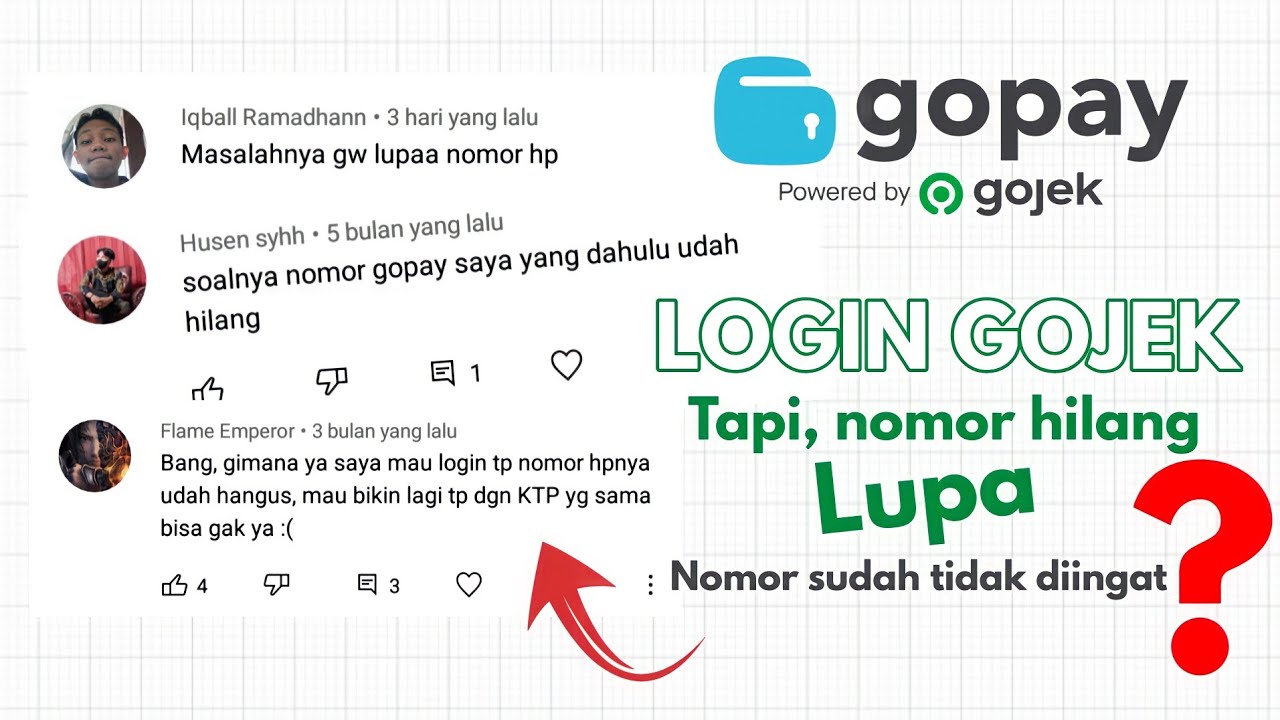Cara Login Gojek Nomer hp hilang - YouTube