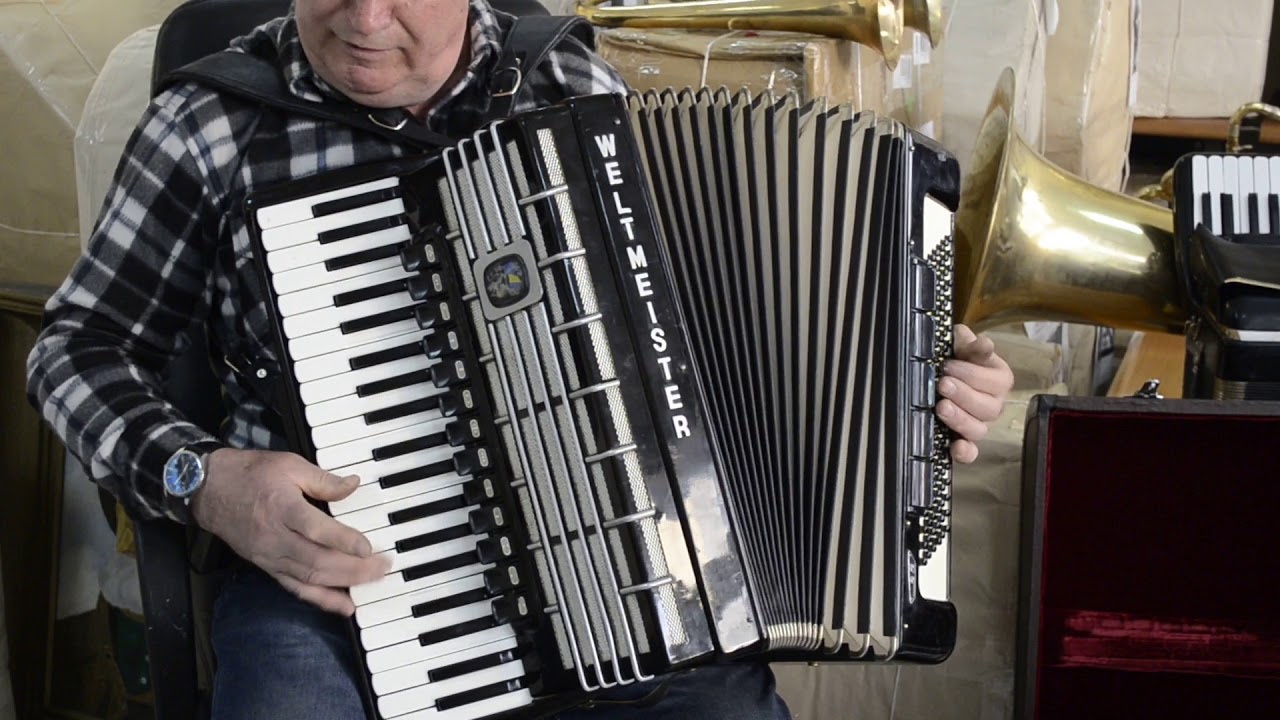 GERMAN TOP QUALITY CASSOTTO ACCORDION WELTMEISTER S5-120bass,18r ...