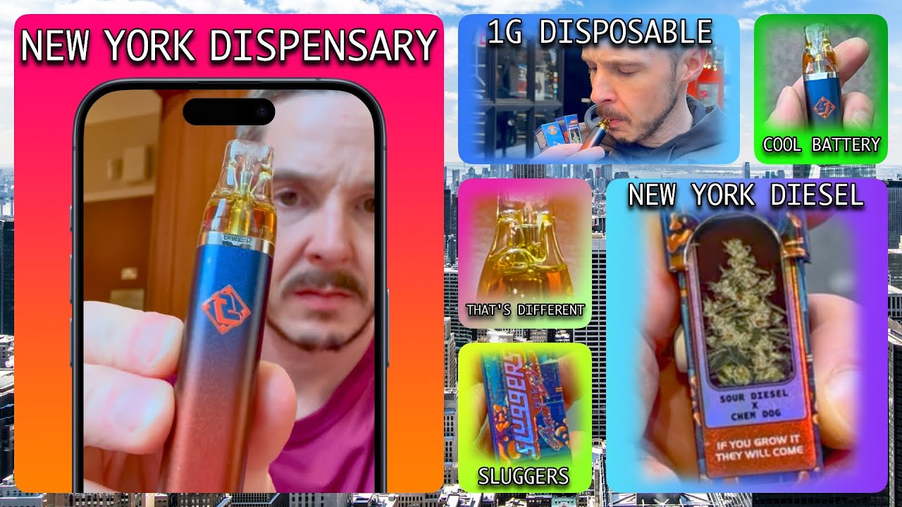 Hitting a Dispensary in New York City | 1G Slugger Disposable Review # ...