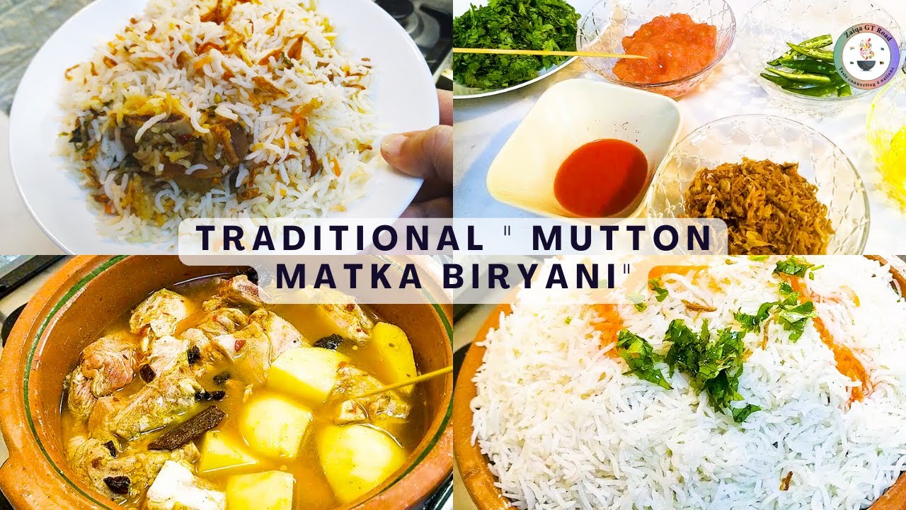 How to make Mutton Matka biryani | Handi mutton biryani | Clay pot Lamb ...