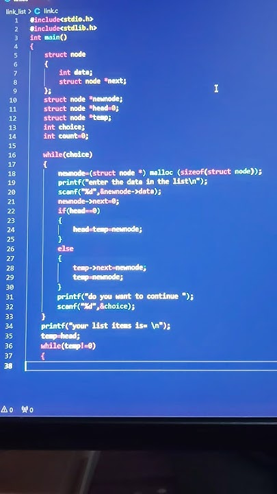 #coding #C #viral #How to make a list in C. C me list creat kesa kare ...