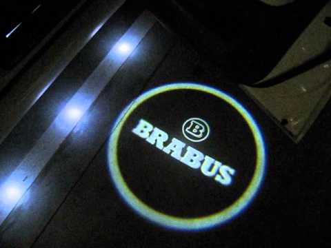 BRABUS LED Courtesy Logo Lamp - YouTube