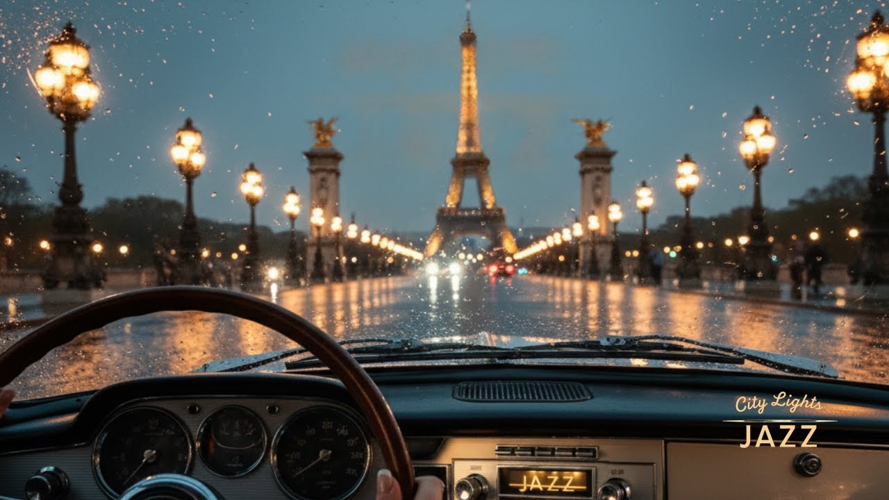 Paris Night Drive Jazz – Smooth & Romantic Jazz – Relaxing Music for ...