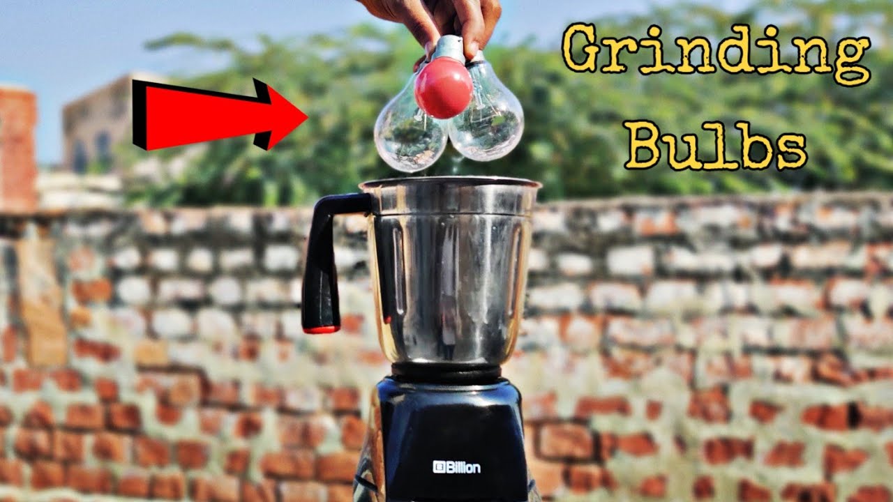 Light Bulbs vs Mixer Grinder Experiment || Bulbs In Mixer Grinder ...