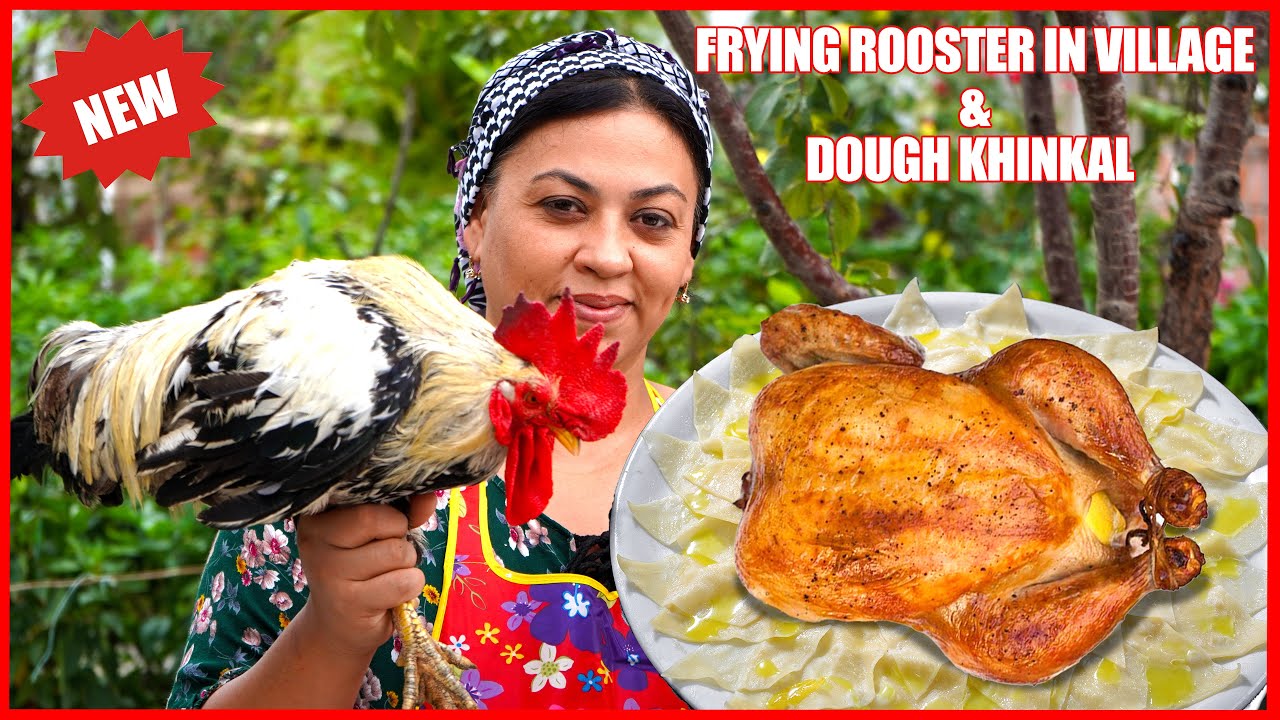 Frying Chicken Dough Dinner: Azerbaijan Food Khinkal And Kete Sweet ...