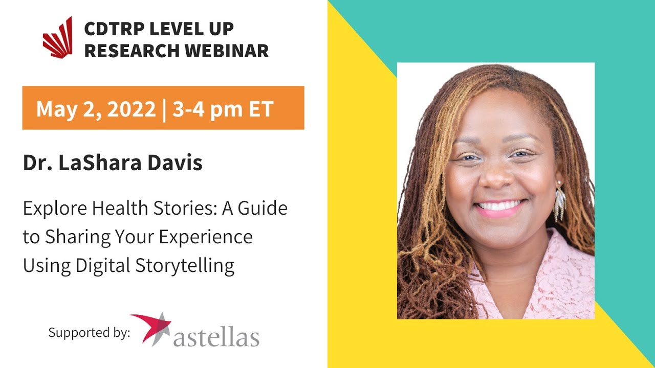 CDTRP Level Up Research Webinar - Dr. LaShara Davis - YouTube