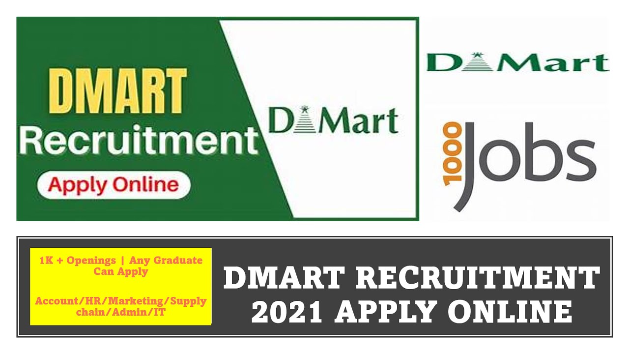 DMart| DMart Off Campus Drive 2021 | DMart Jobs | DMart Jobs For ...