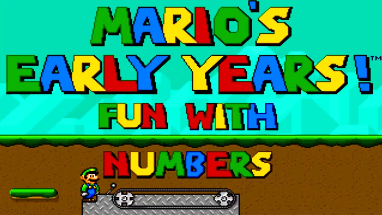 [PC] Mario's Early Years! Fun with Numbers - YouTube