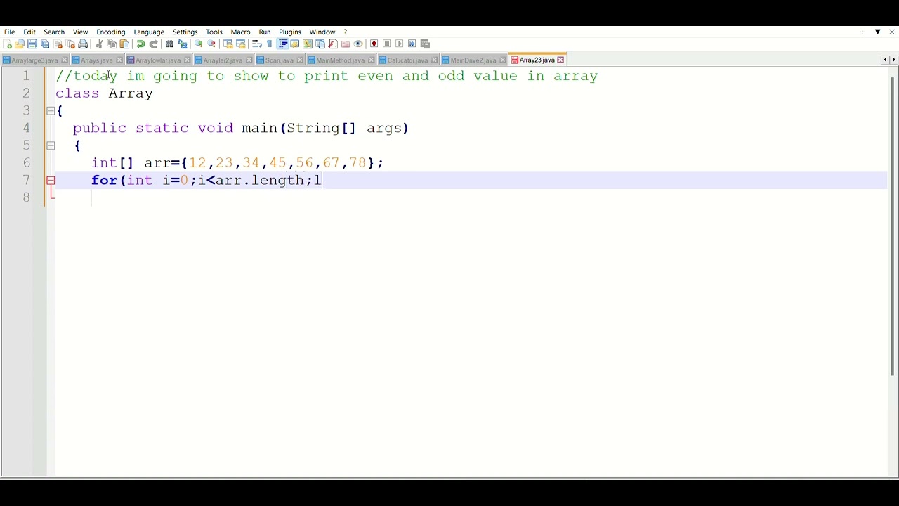 Print Even And Odd Number In Array In Java Programming Language Print Even And Odd Number In Array In Java Programming Language