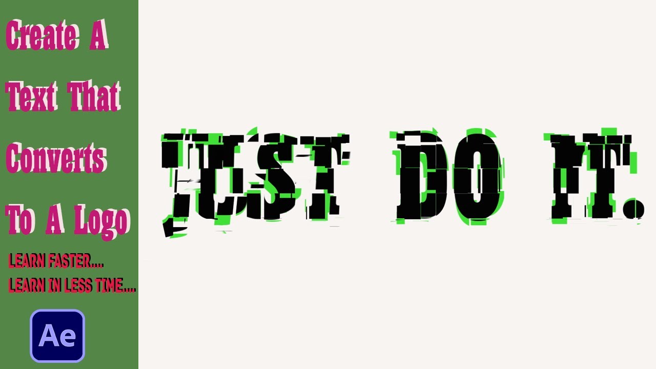 How To Create A Text That Converts To A Logo Without Plugins - YouTube