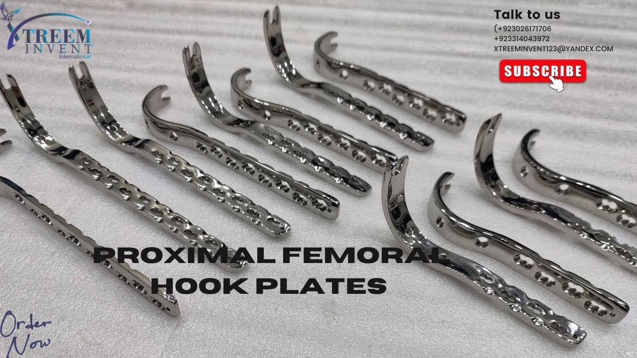 Proximal Femoral Hook Plate manufactured by Xtreem invent - YouTube