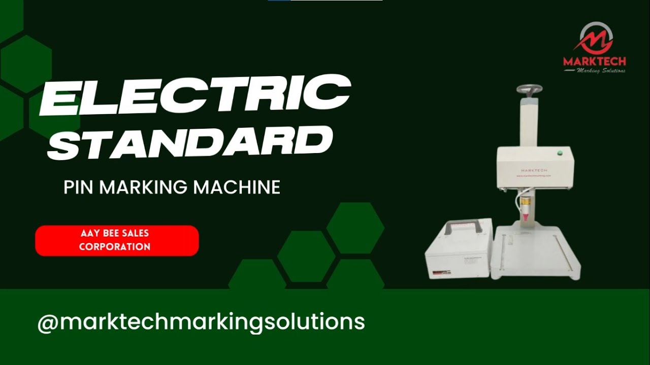 ELECTRIC STANDARD PIN MARKING MACHINE | Marktech Marking Machine | Aay Bee Sales Corporation ...