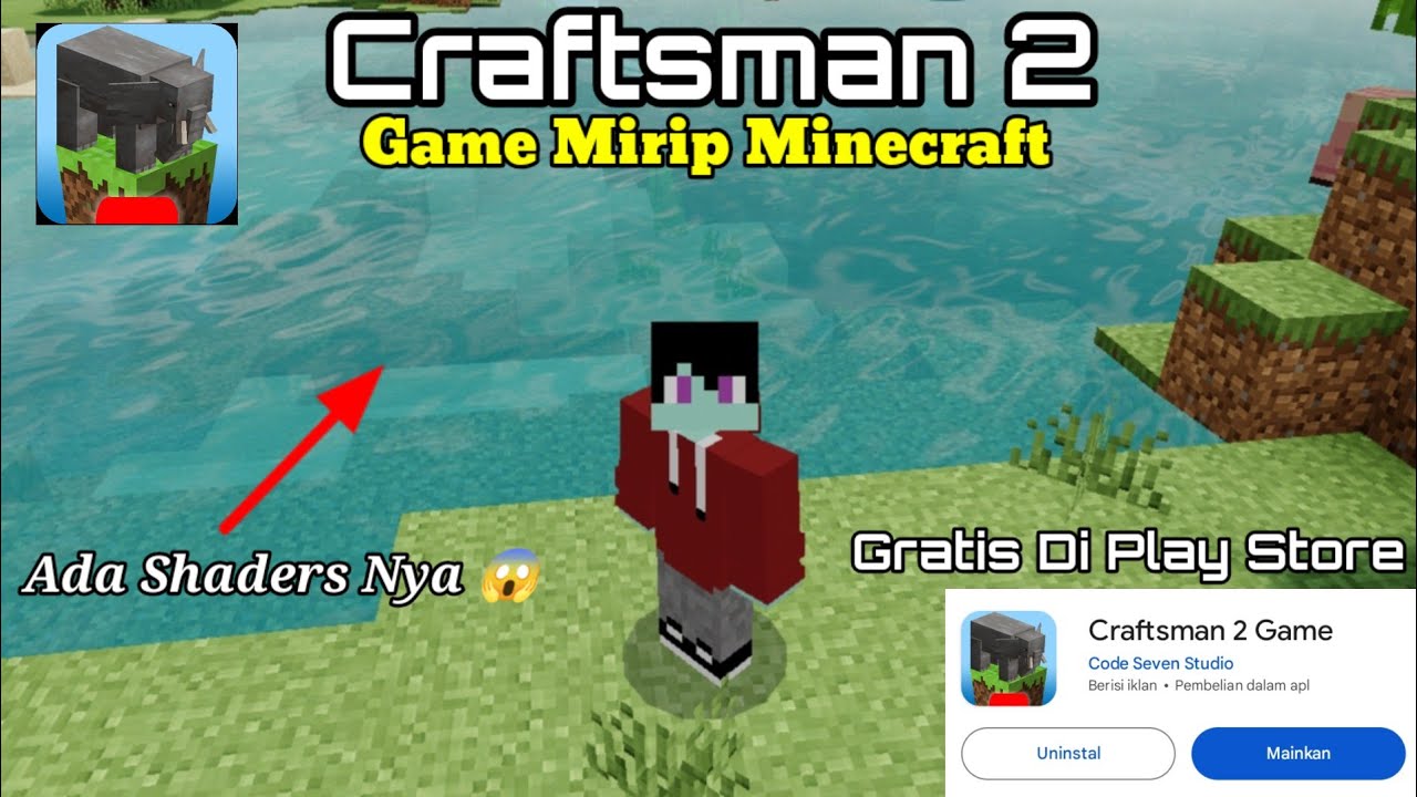 Nyobain Game Yang Mirip Minecraft Lagi!!! Gratis Di Play Store, Craftsman 2 - YouTube