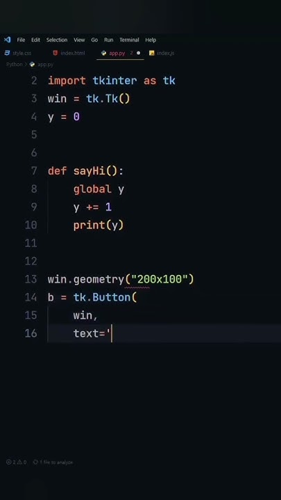 Python Tkinter Gui Onclick Function Python Programming Coding Youtube