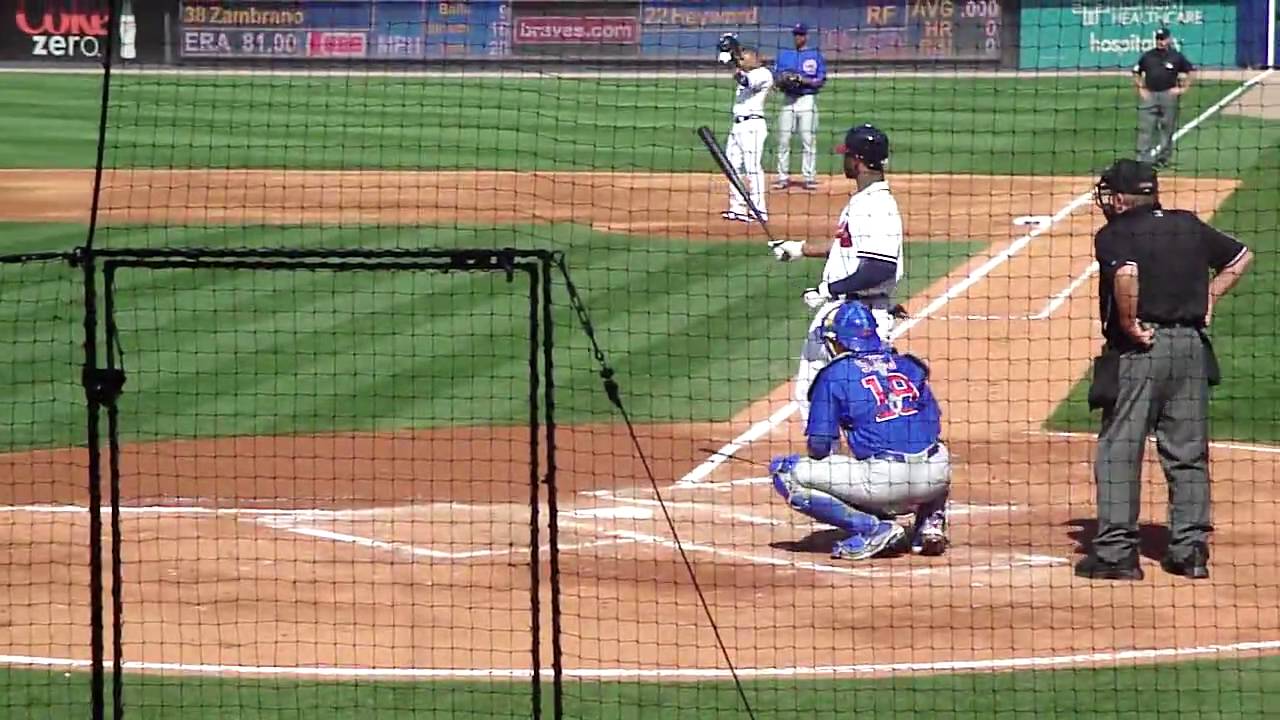 Jason Heyward's First Home run - YouTube