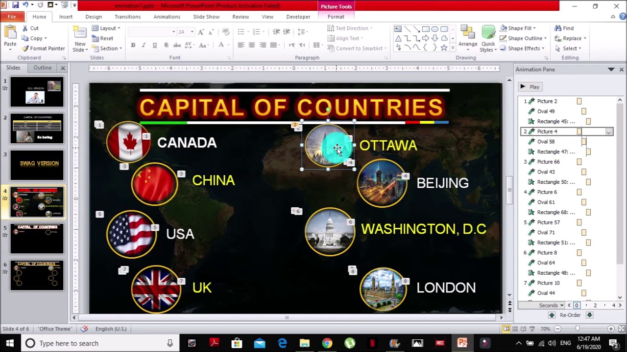 Animated PowerPoint Slide Design Tutorial - 1 - YouTube